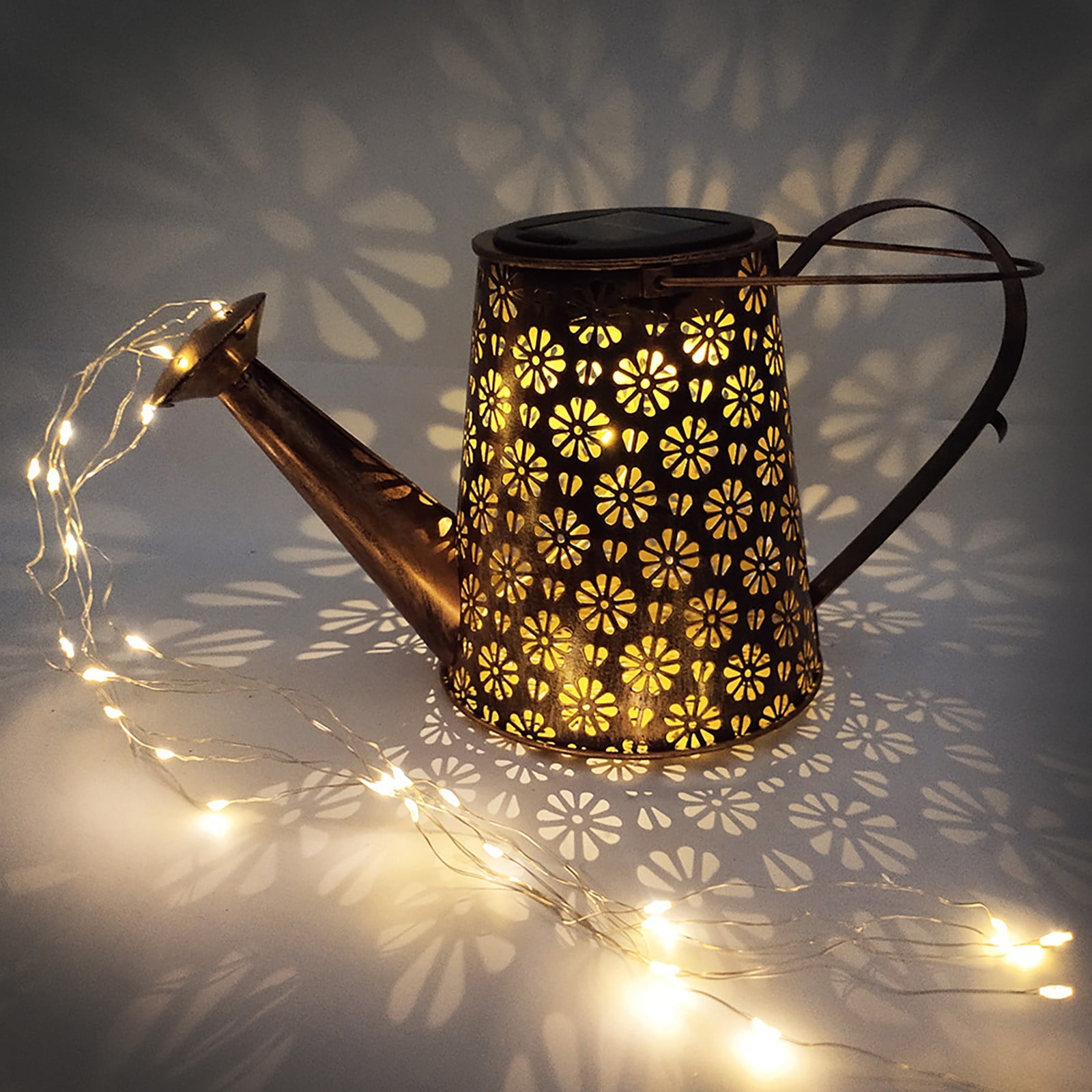 Solar Courtyard Lamp Creative Kettle Sprinkler Ground Insert Lamp ...