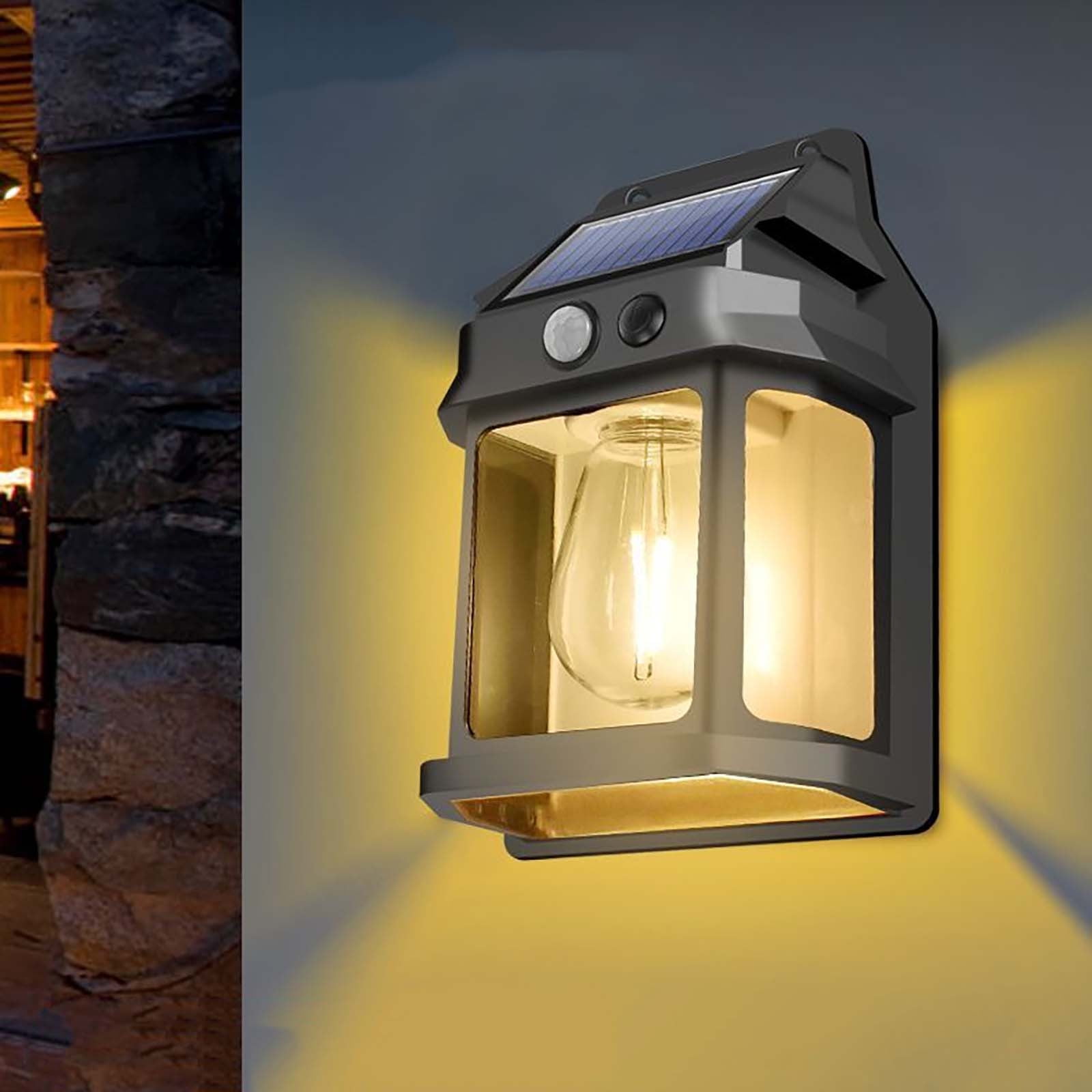 Solar Courtyard Light for Outdoors with Human Body Induction and ...