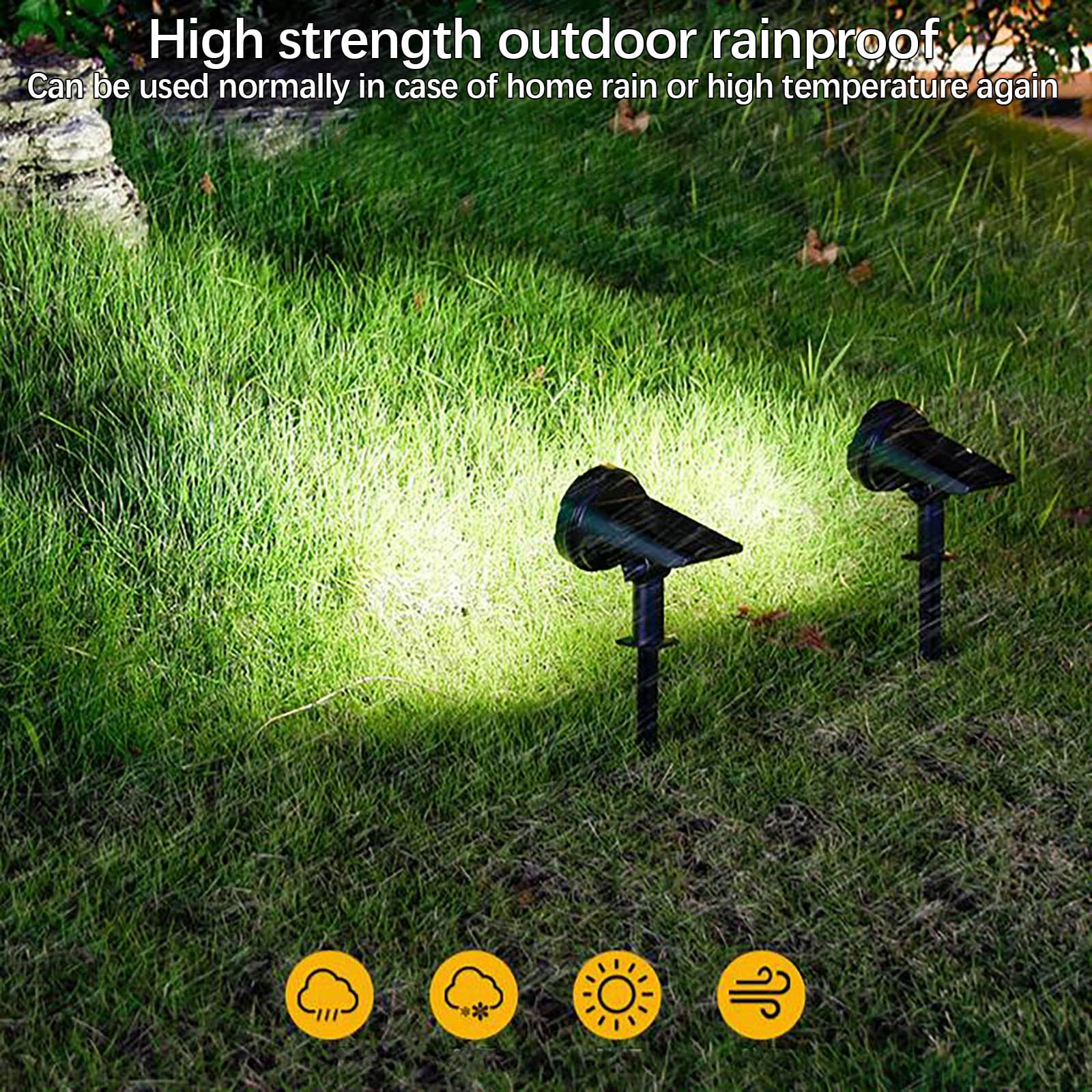 Solar Courtyard Lights Outdoor Waterproof Spotlights Lights Floor ...