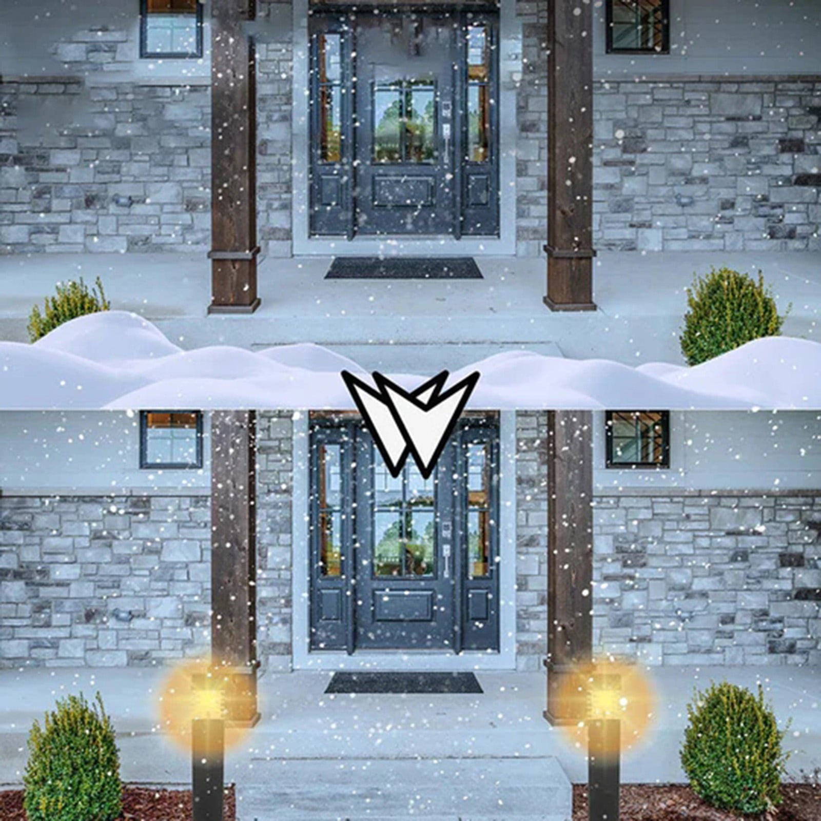 Solar Courtyard Pathway Lights,Automatic Bright Plug-in Ground Lights ...