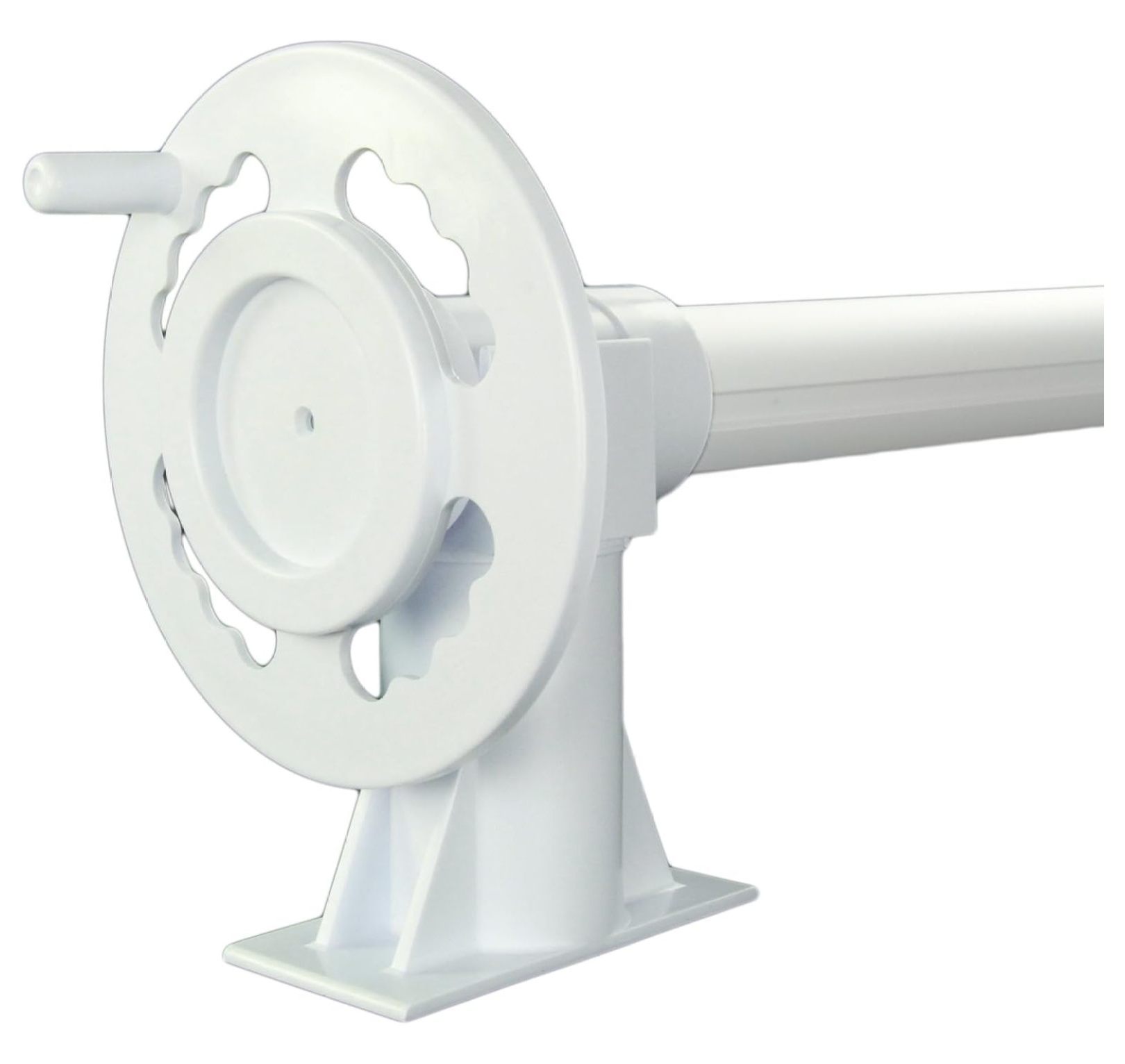 Solar Cover White Reel System for Round or Oval Above-Ground Swimming ...
