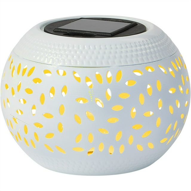 Solar Cutout Shadow Cast Round Table Lanterns - Walmart Business Supplies