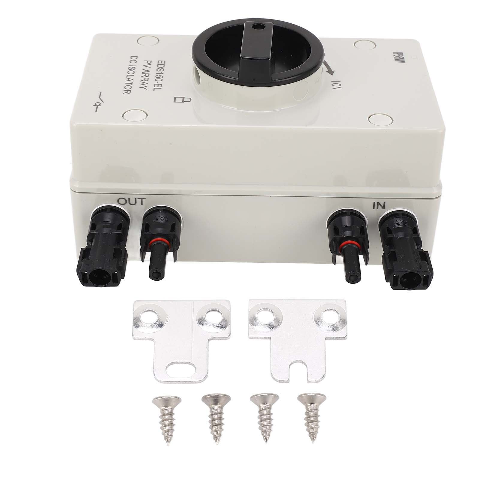 Solar DC Isolation Switch, 1000V 32A 4P IP66 Waterproof Photovoltaic Disconnect Isolator for ...