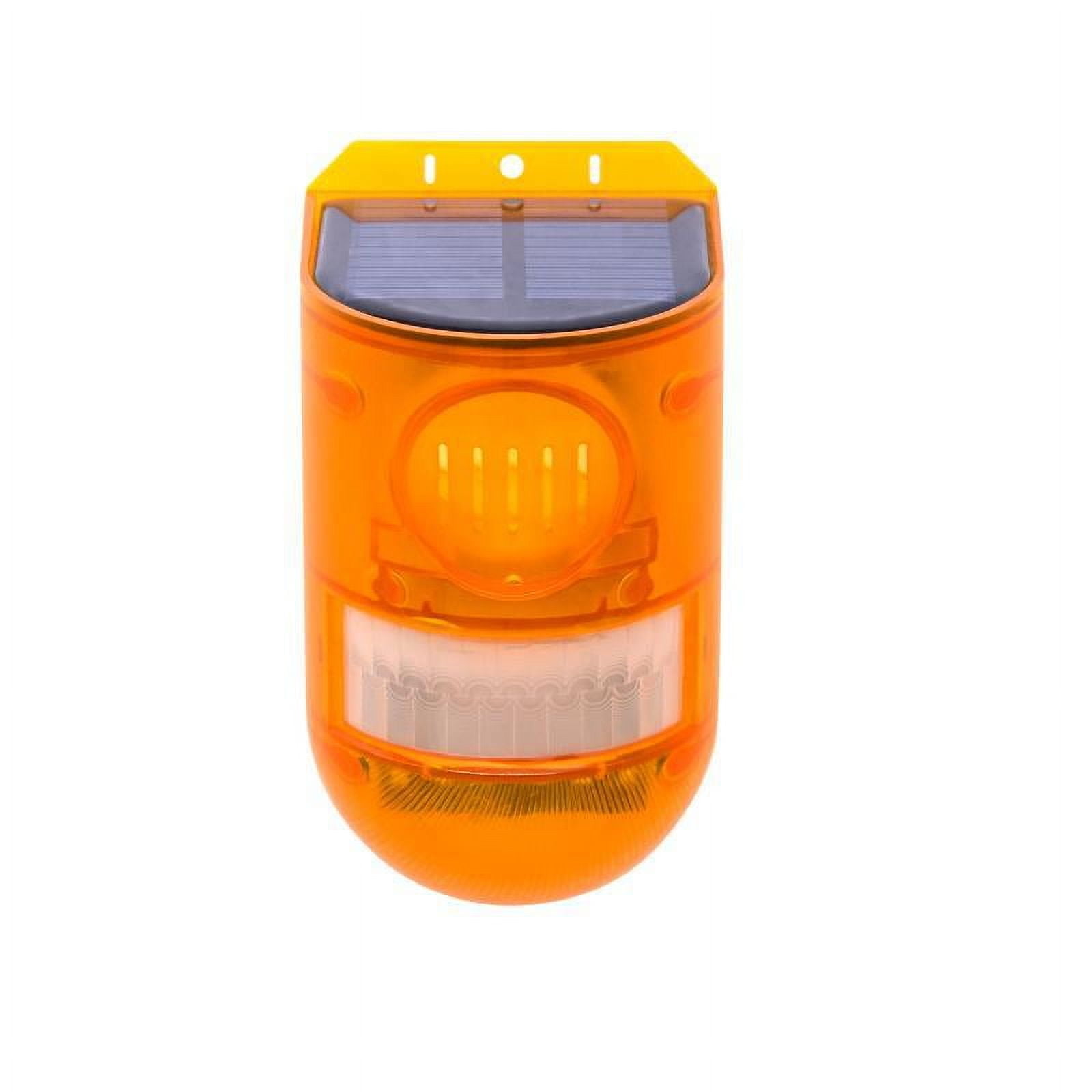 Solar + DC charging human body induction alarm outdoor LED sound and ...