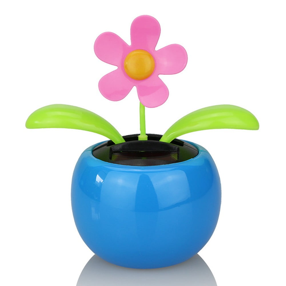 Solar Dancing Toy Solar Powered Dancing Sun Flower in Colorful Pots ...
