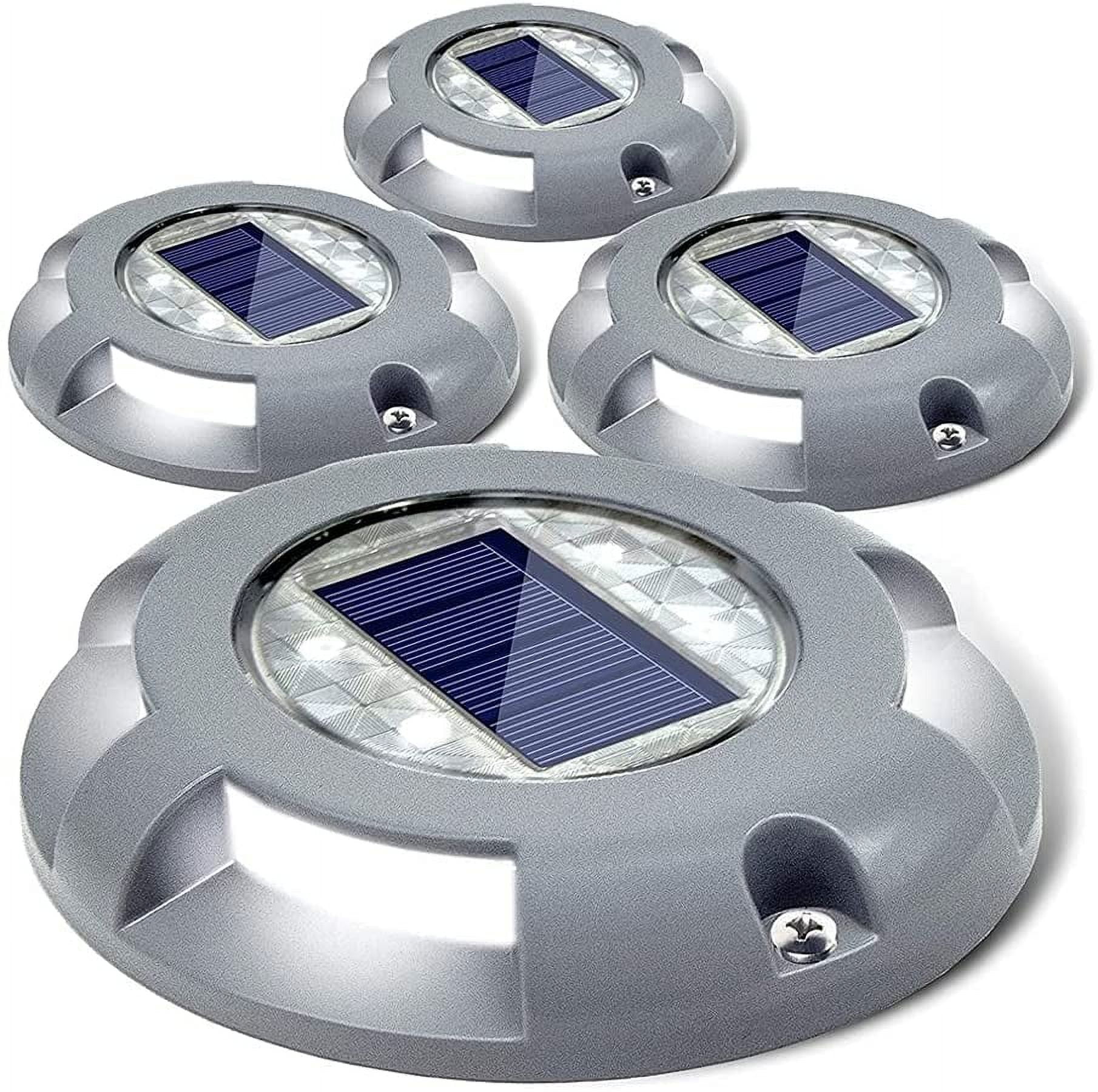 Solar Deck Lights Driveway Dock LED Light Powered Outdoor Waterproof ...