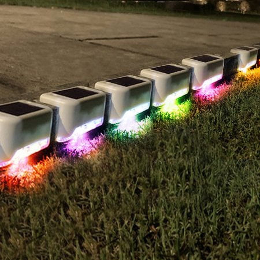 Solar Deck Lights Outdoor Decor Solar Fence Lights, Solar Step Lights ...