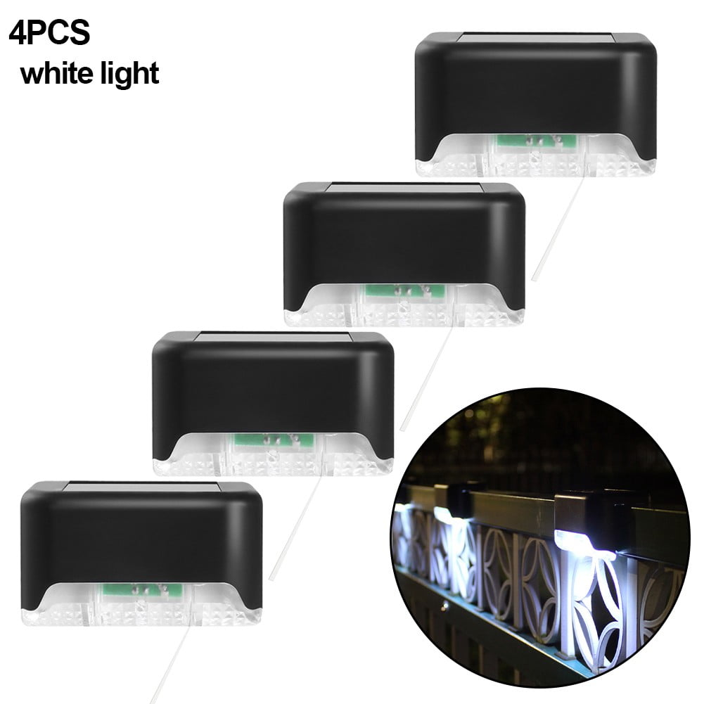 Solar Deck Lights Solar Powered Fence Wall Lights Garden Step Path ...