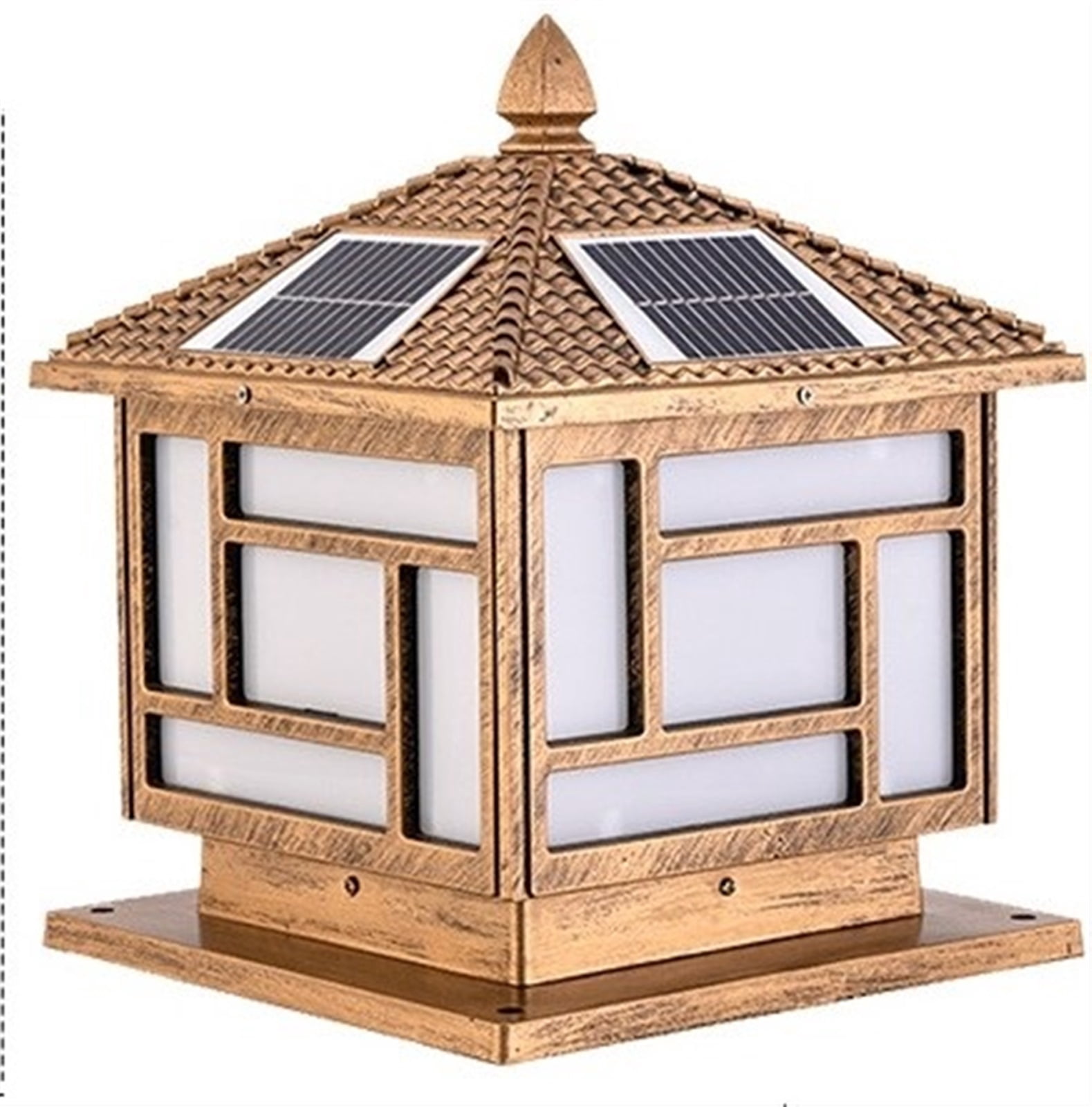 Solar Deck Post Light LED Solar Torch Light One Light Four Colors Zero ...