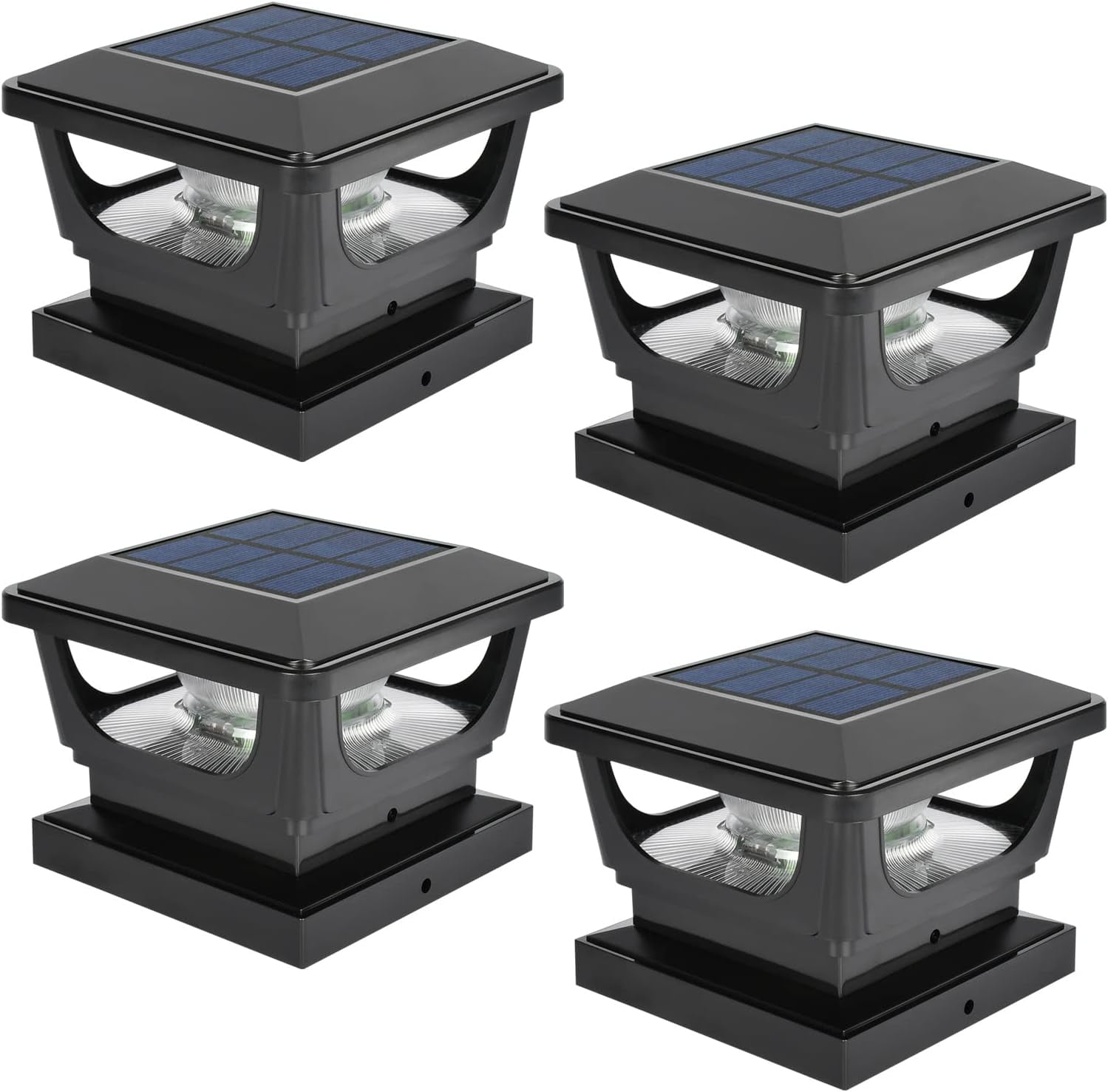 Solar Deck Post Lights Outdoor, Waterproof Solar Post Cap Light for 4x4 ...