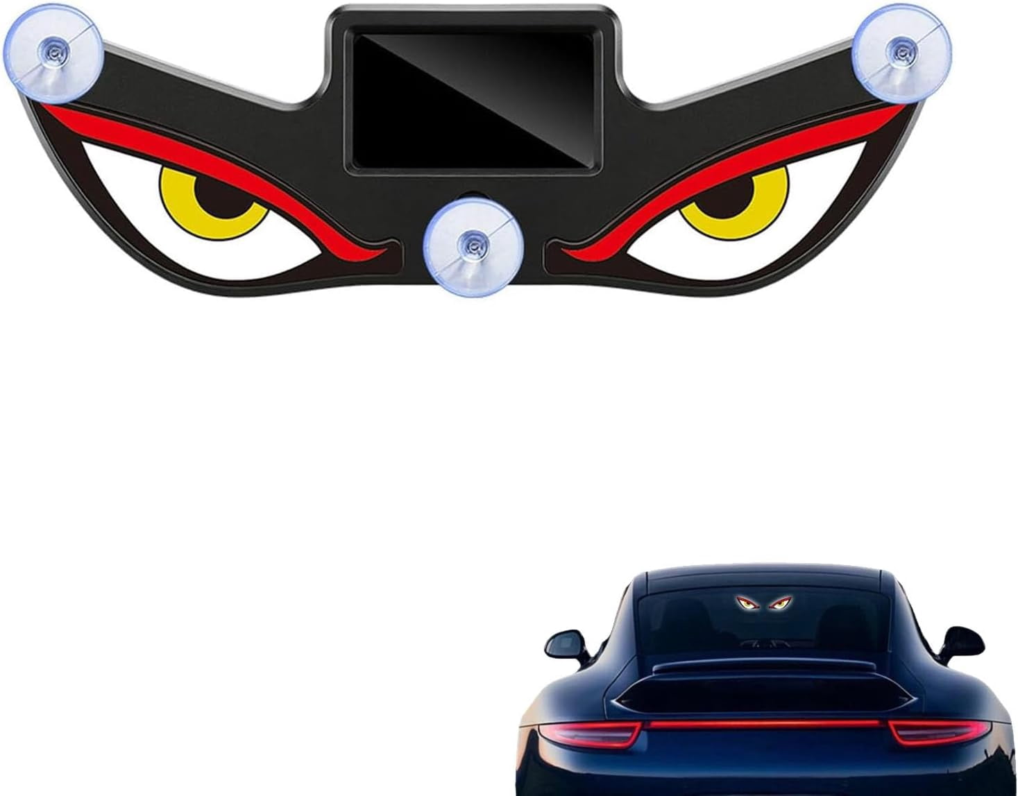 Solar Demon Eye LED Car Window Light, Dynamic Window Ambient Lighting ...