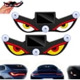 Solar Demon Eye Led Car Window Light, Dynamic Vibration Activated Neon ...