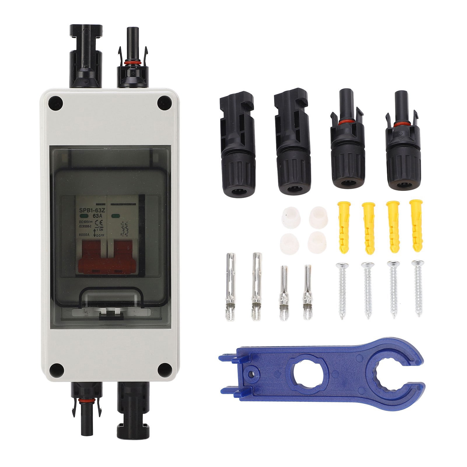 Solar Disconnect Switch Mini, DC500V 63A, IP65 Waterproof PV Circuit ...