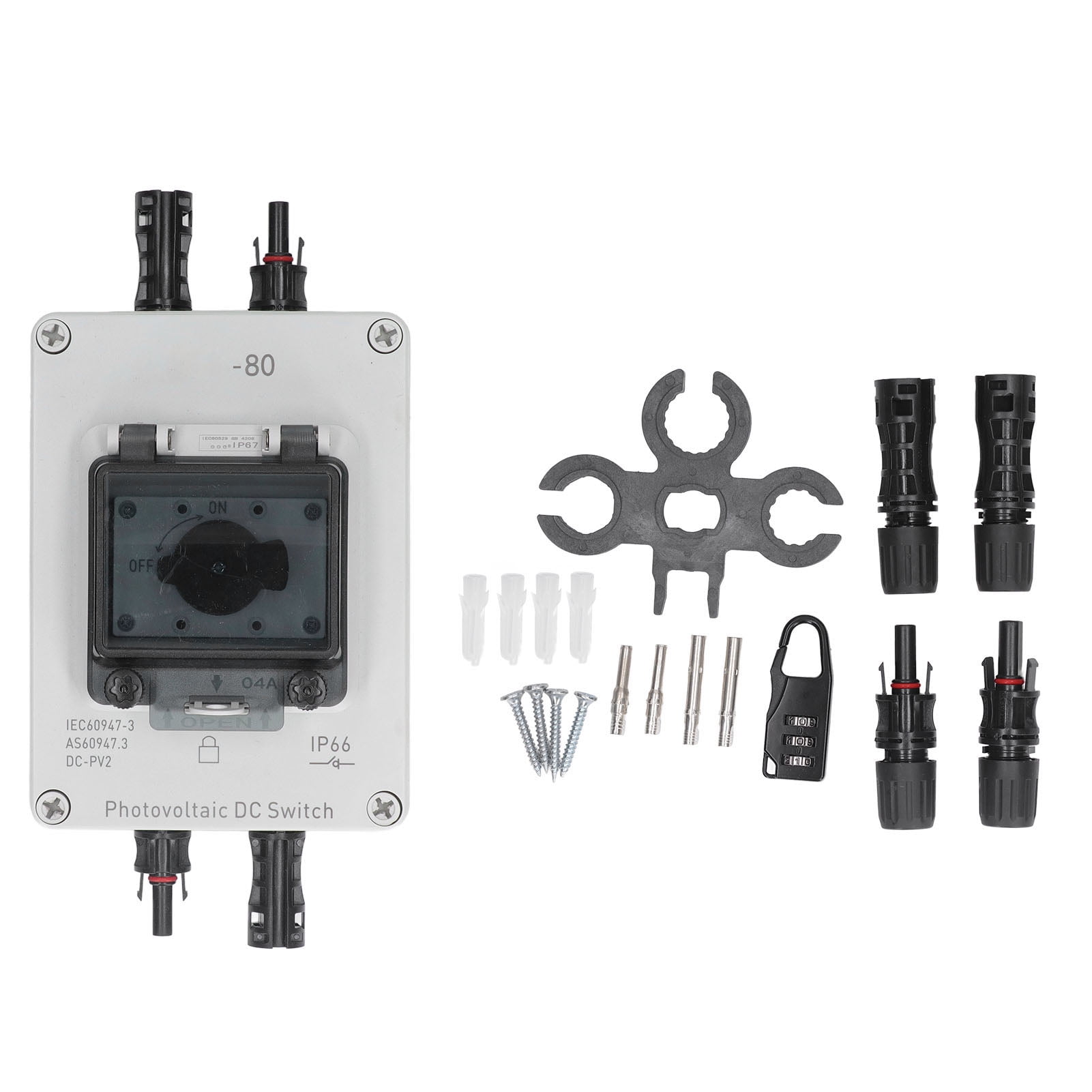 Solar Disconnect Switch Waterproof Photovoltaic Circuit Isolator ...