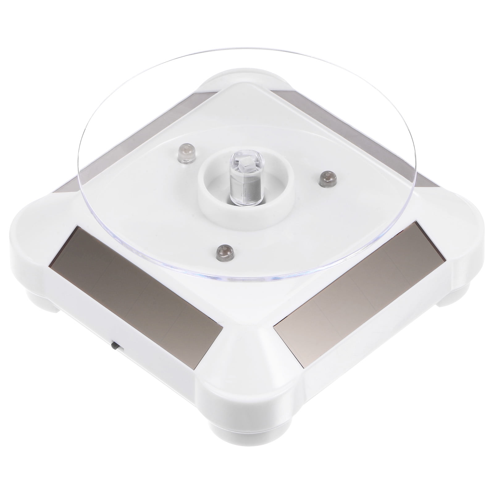 Solar Display Stand Turntable 360 Rotating Double Use LED Light ABS ...