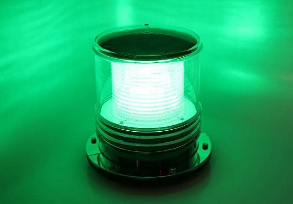 Solar Dock Warning Light - Waterproof Solar Dock Lighting - Green LED ...