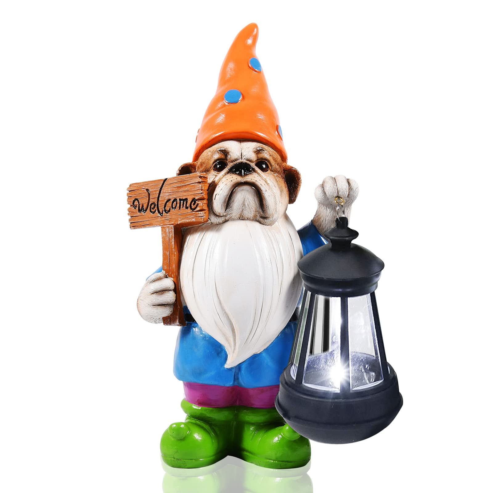 Solar Dog Statues for DHF10 Garden Decor: Outdoor Sculptures for ...