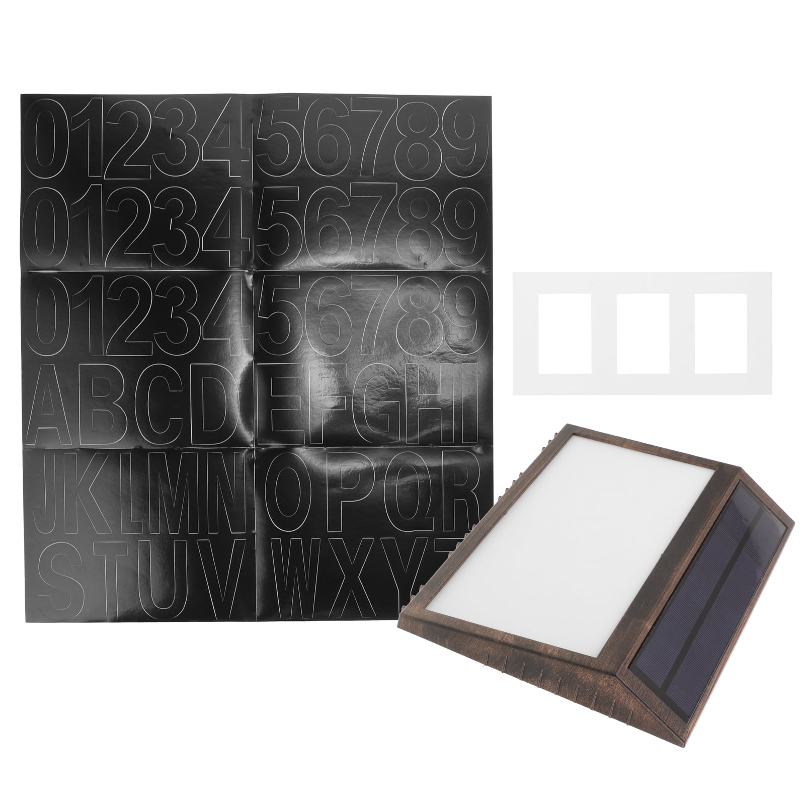 Solar Door Light Emblems Lights Outdoor Powered Address Sign LED Number ...