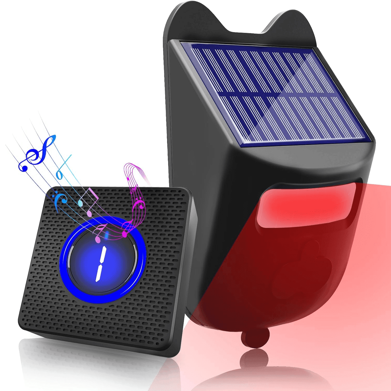 Solar Driveway Alarms Wireless,Outdoor Waterproof Motion Detector,700 ...