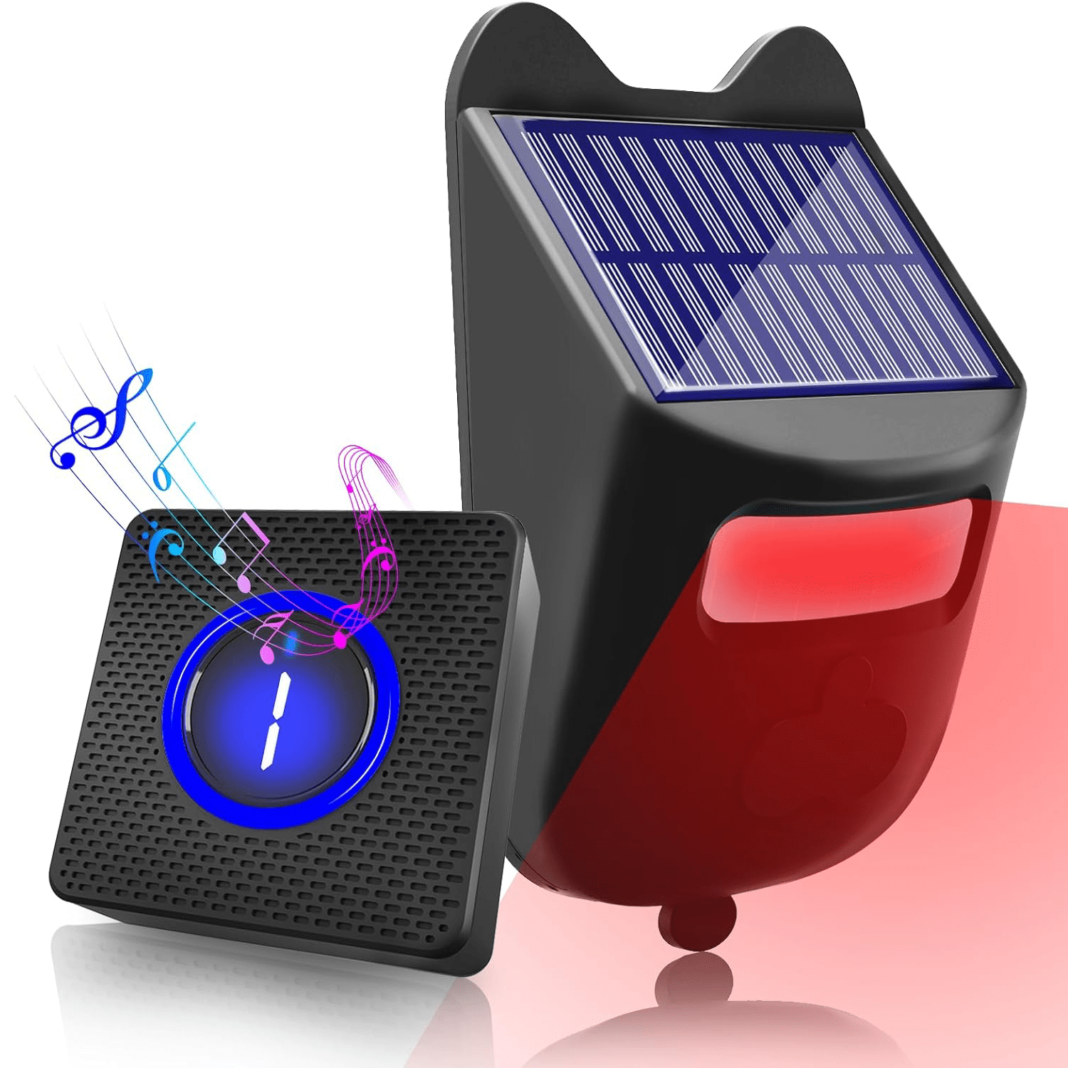 Solar Driveway Alarms Wireless Outside Weatherproof Motion Detector ...