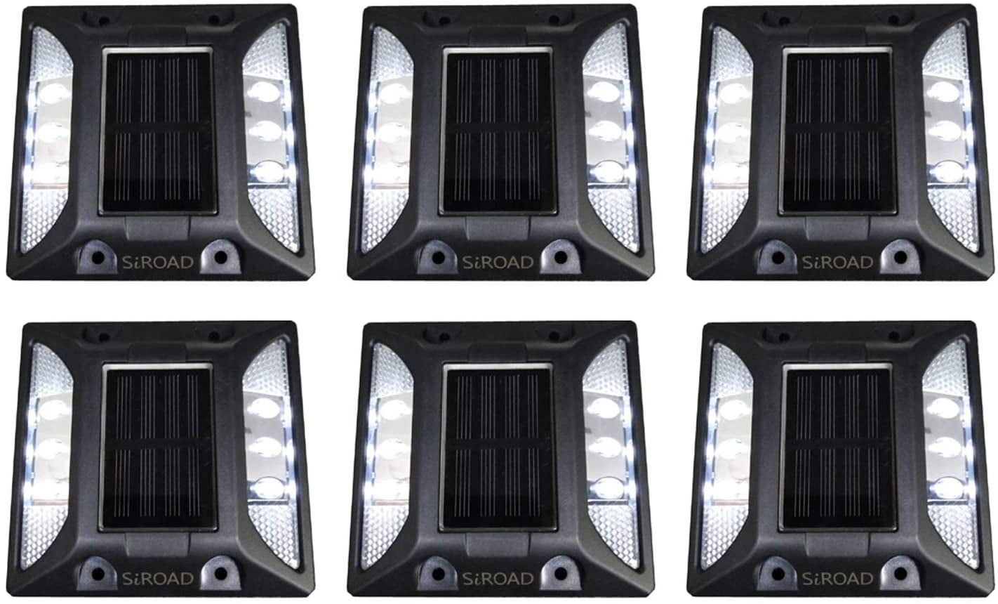 Solar Driveway Deck Light, IP68 Waterproof Outdoor Reflectors Driveway ...