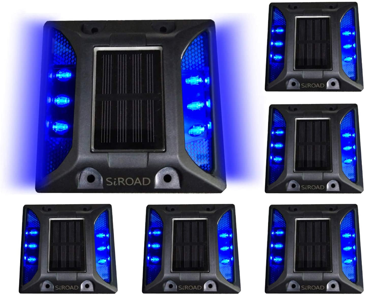 Solar Driveway Deck Light, IP68 Waterproof Driveway Reflector Outdoor ...