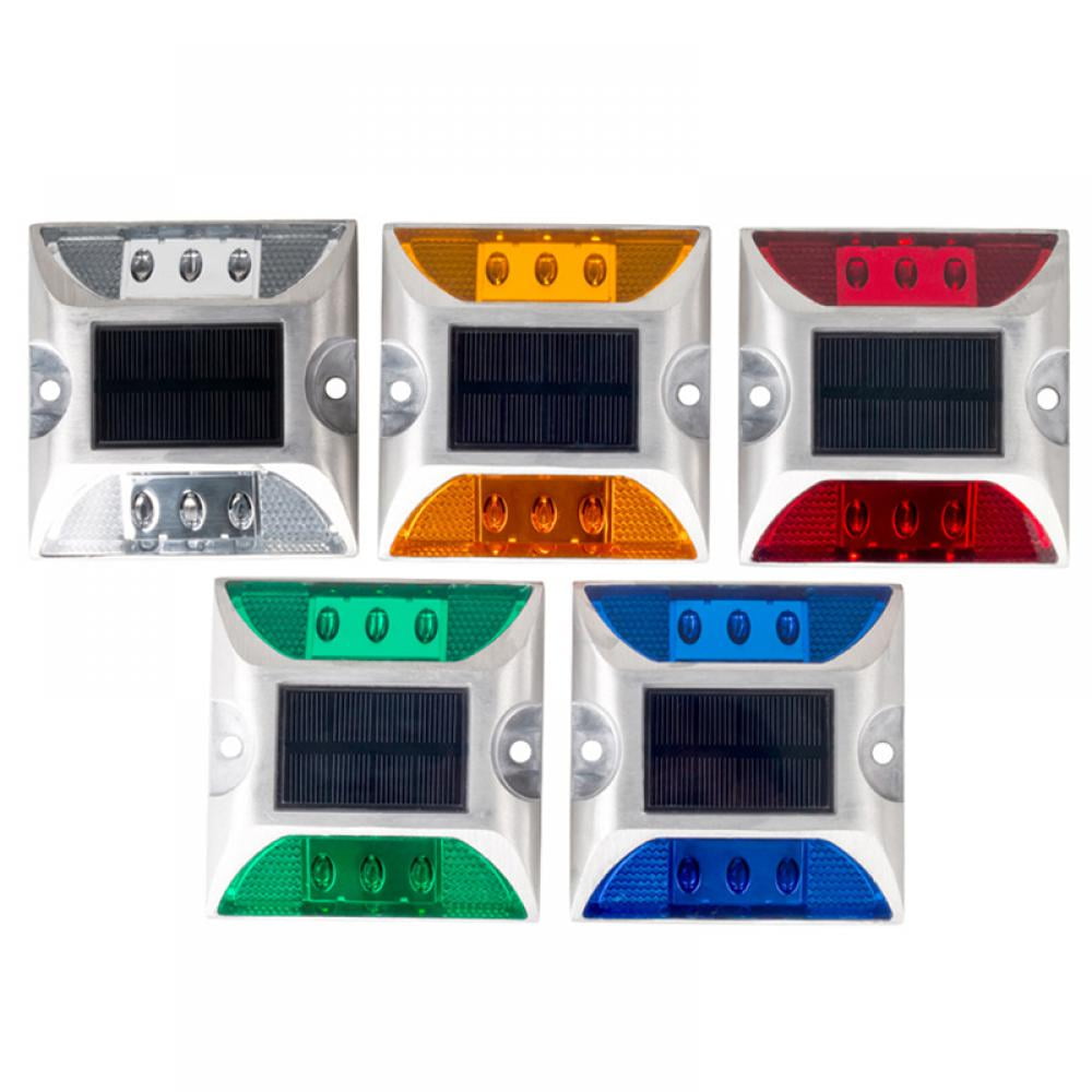 Solar Driveway Warning Light, LED Wireless Waterof Outdoor Lighting ...