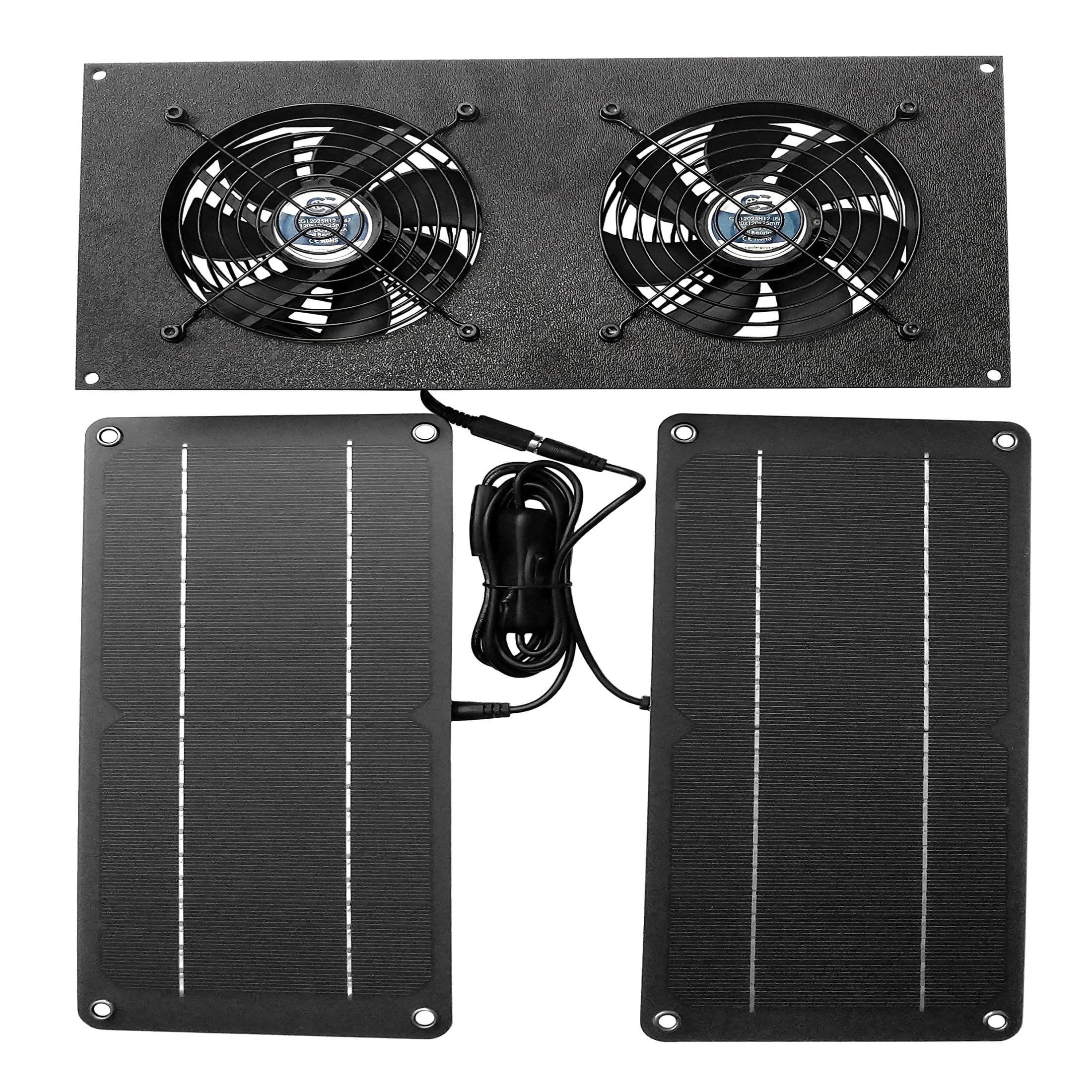Solar Dual Fan Kit for Small Coops, Greenhouses, and Enclosures ...