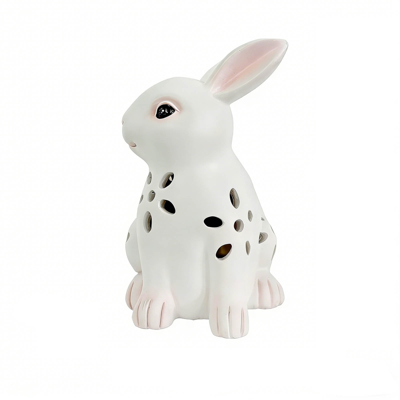Solar Easter Bunny Lighted Figurine Decoration, Cutout Design Rabbit ...