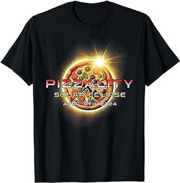 Solar Eclipse 2024 Pizzality Funny Eclipse 2024 Pizza T-Shirt - Walmart.com