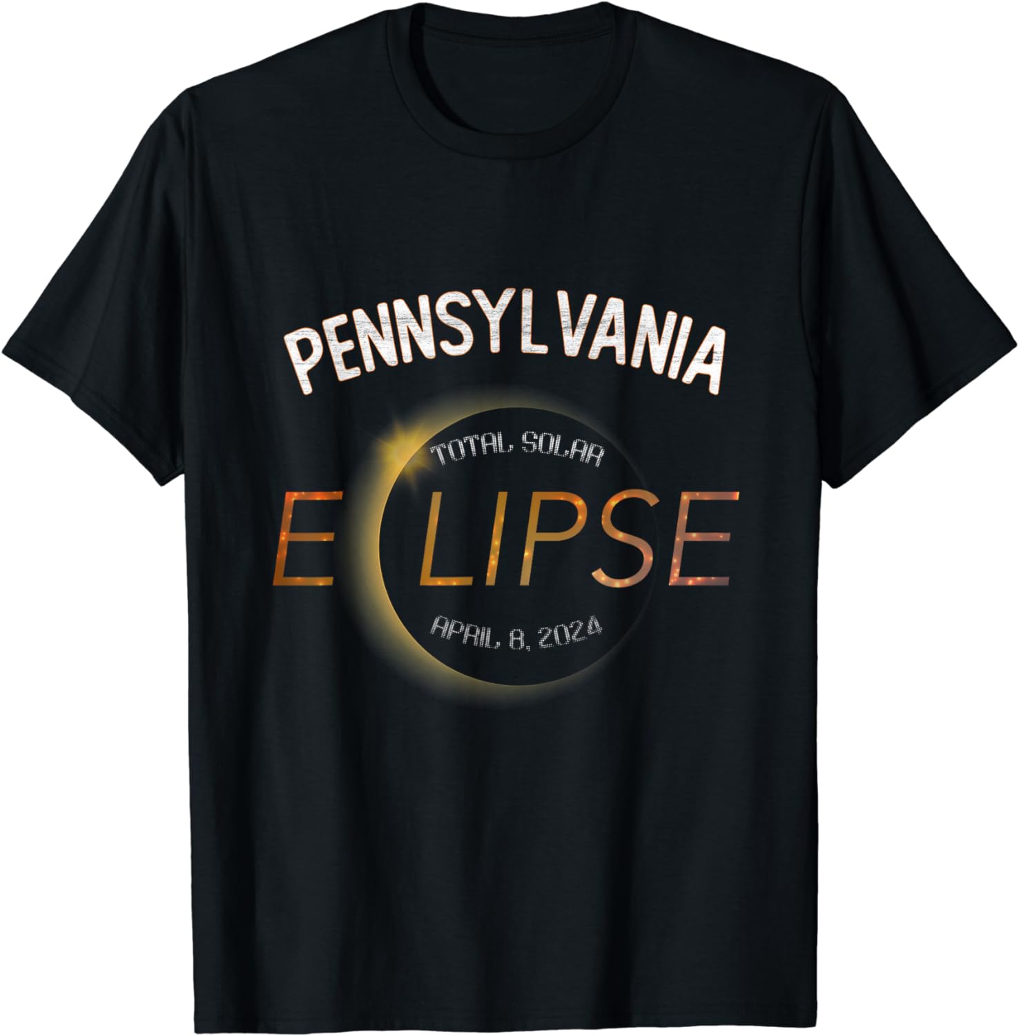 Solar Eclipse 2024 Shirt Total Solar Eclipse Pennsylvania T-Shirt ...