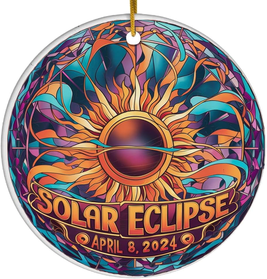 Solar Eclipse 2025 Ornament, Total Eclipse Ornament, Eclipse Keepsake ...