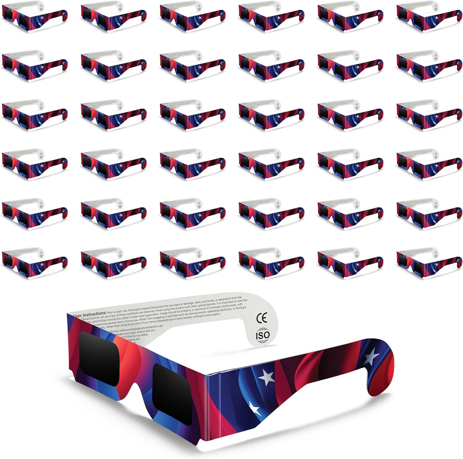 MedicalKingUsa Solar Eclipse Sunglasses, 50 Pack - Safe for Direct Sun ...