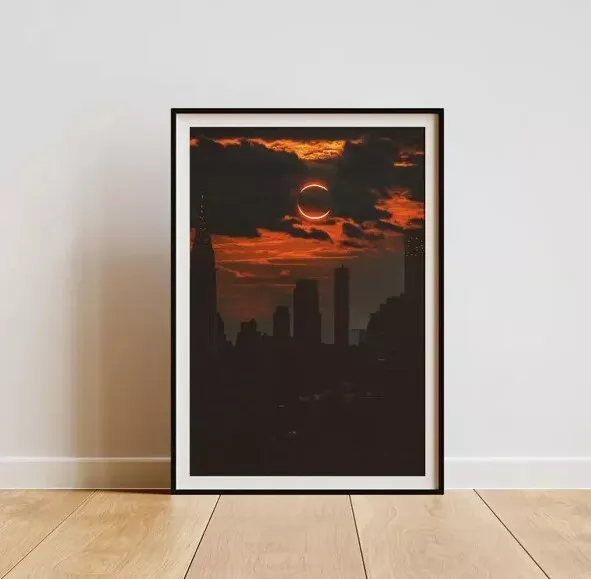 Solar Eclipse - Poster On The Theme Of The Solar Eclipse 1 NO FRAMED ...