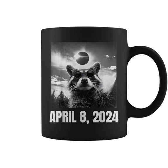 Solar Eclipse Raccoon Selfie Coffee Mugs - Walmart.com