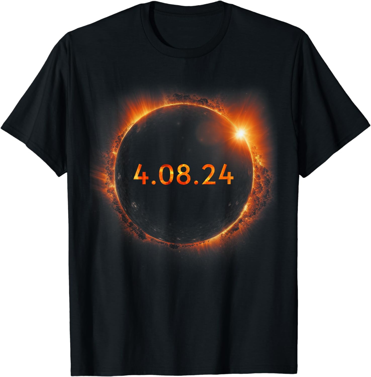 Solar Eclipse Shirt 2024 Total Solar Eclipse 4.08.24 T-Shirt Black ...
