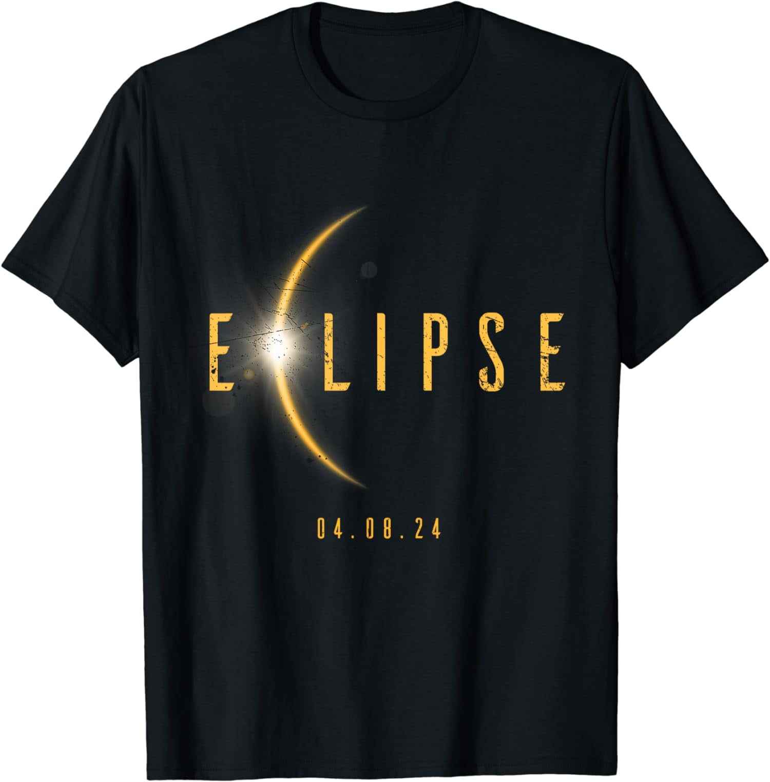 Solar Eclipse Spring 2024 Totality 4.08.24 Astronomy Grunge T-Shirt - Walmart.com