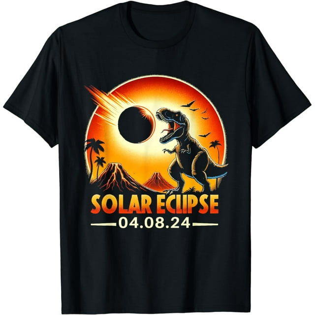 Solar Eclipse TShirt 2024 TRex Wearing Solar Eclipse Glasses T-Shirt ...