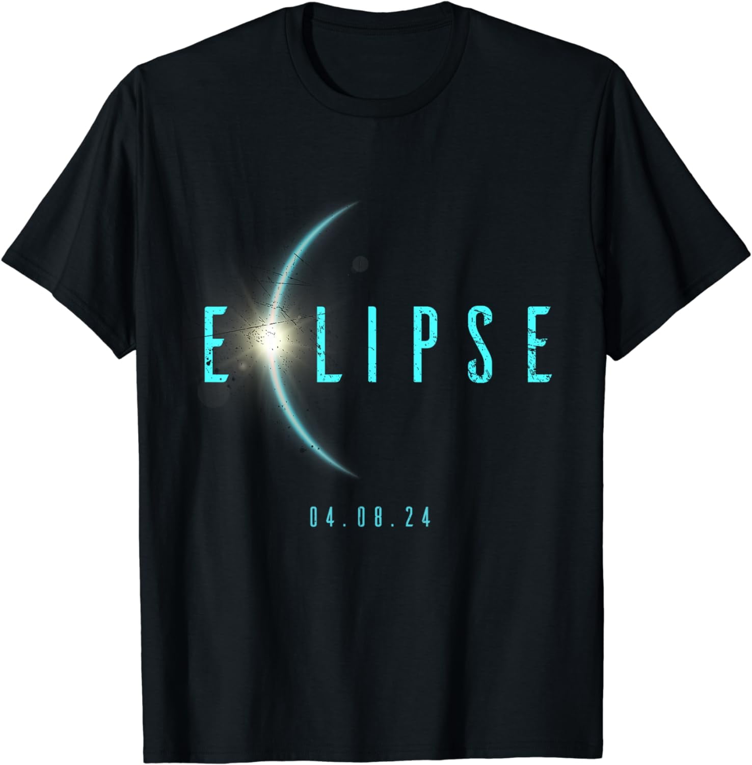 Solar Eclipse Totality 4.08.24 Astronomy Lovers Blue Grunge T-Shirt - Walmart.com
