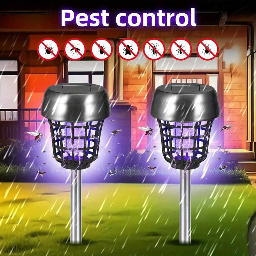 "Solar Efficient Mosquito Repellent" Outdoor Mosquito Killer-4-Piece /2 ...