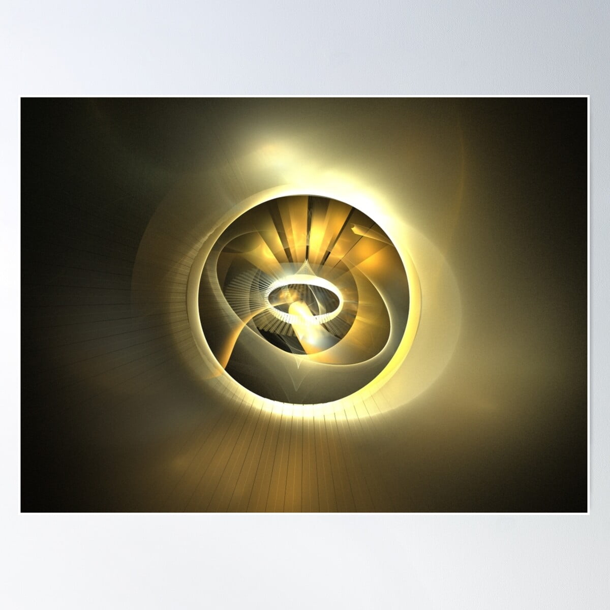 Solar Ellipse Poster Wall Art, Modern Wall Decor For Living Room ...