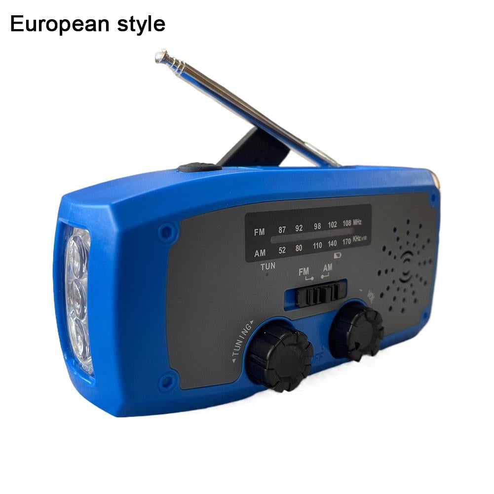 Solar Emergency Hand Crank Weather Radio, Portable Self Powered NOAA AM/#FM# Radios with SOS ...