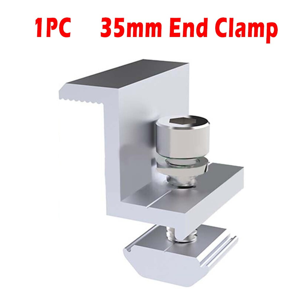 Solar End Clamp Adjustable Solar Panel Bracket Clamp Wide Photovoltaic ...