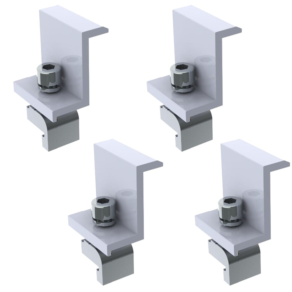 Solar End Middle Clamp 35mm Module Height Solar Photovoltaic Mounting ...