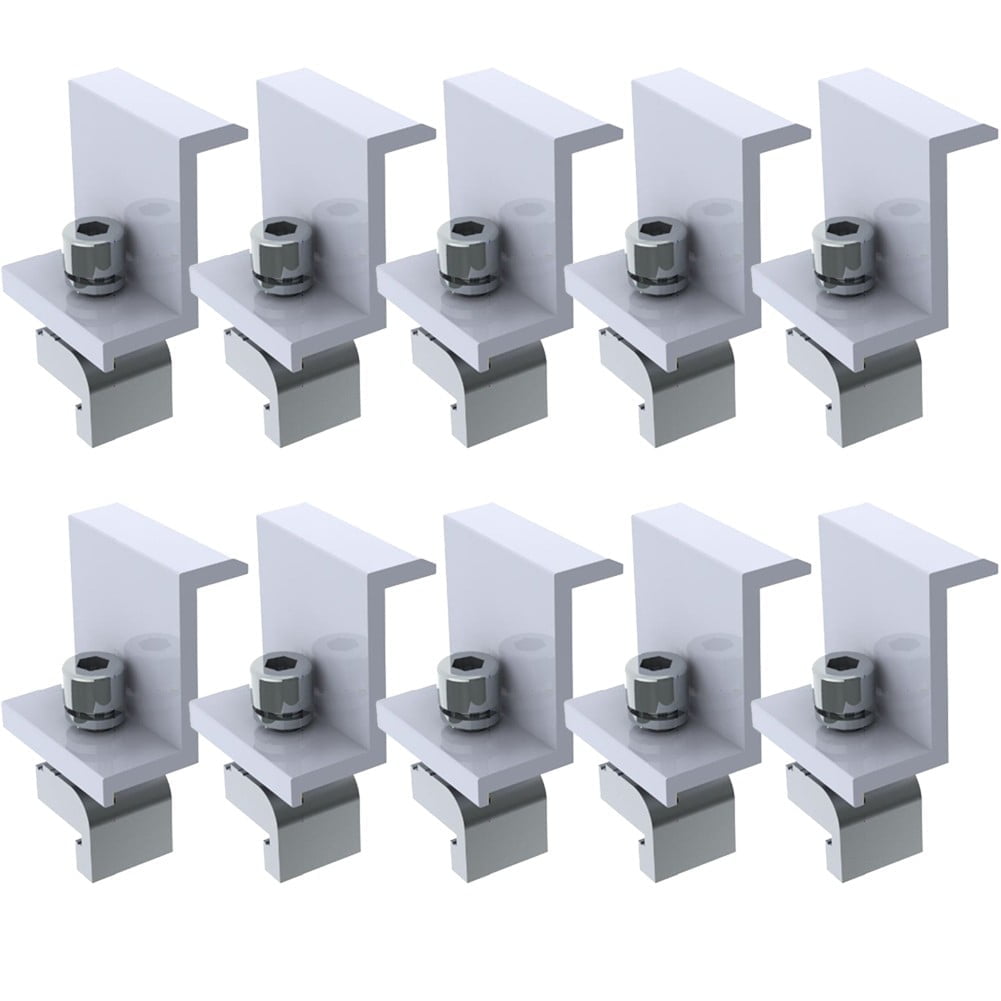 Solar End Middle Clamp 35mm Module Height Solar Photovoltaic Mounting ...