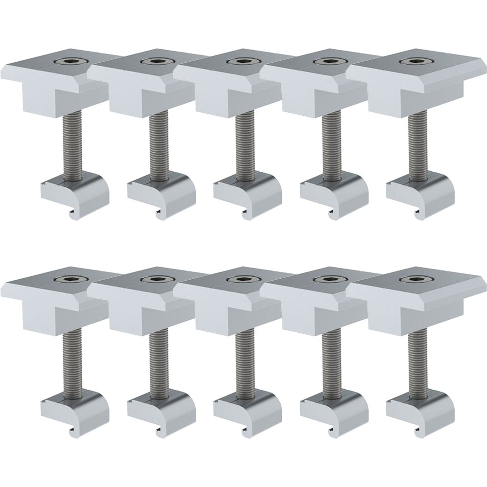 Solar End Middle Clamp 35mm Module Height Solar Photovoltaic Mounting ...