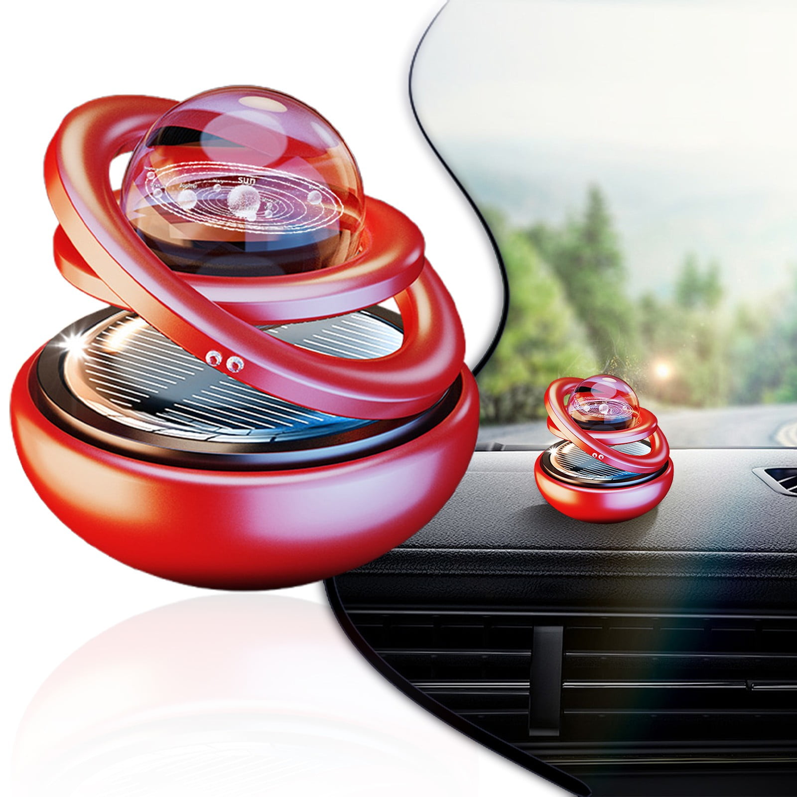Solar Energy 360° Interstellar Suspension Car Fragrance, Car ...