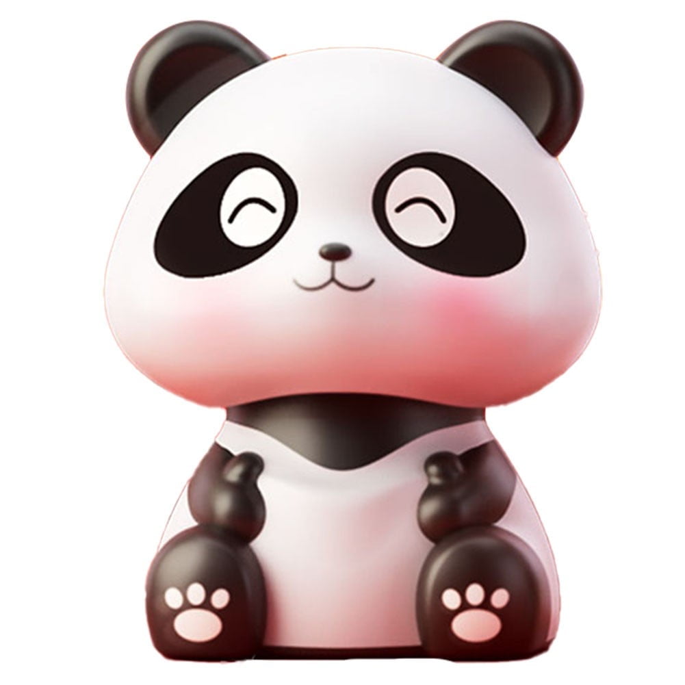 Solar Energy Good Luck Panda Ornaments Car Ornaments Potted Ornaments ...