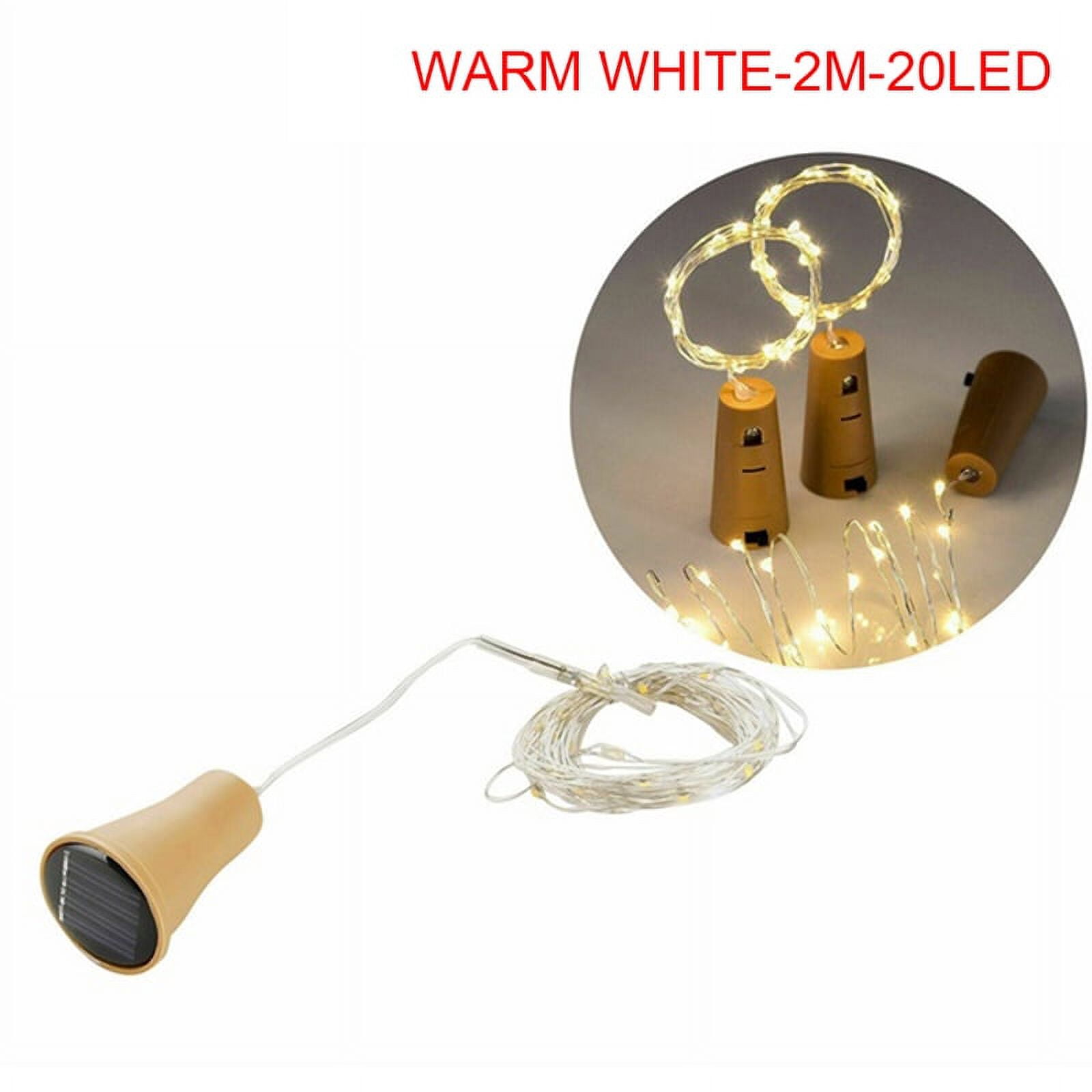 Solar Energy Wine Bottle Lights LED Strings Copper Wire Home Party ...