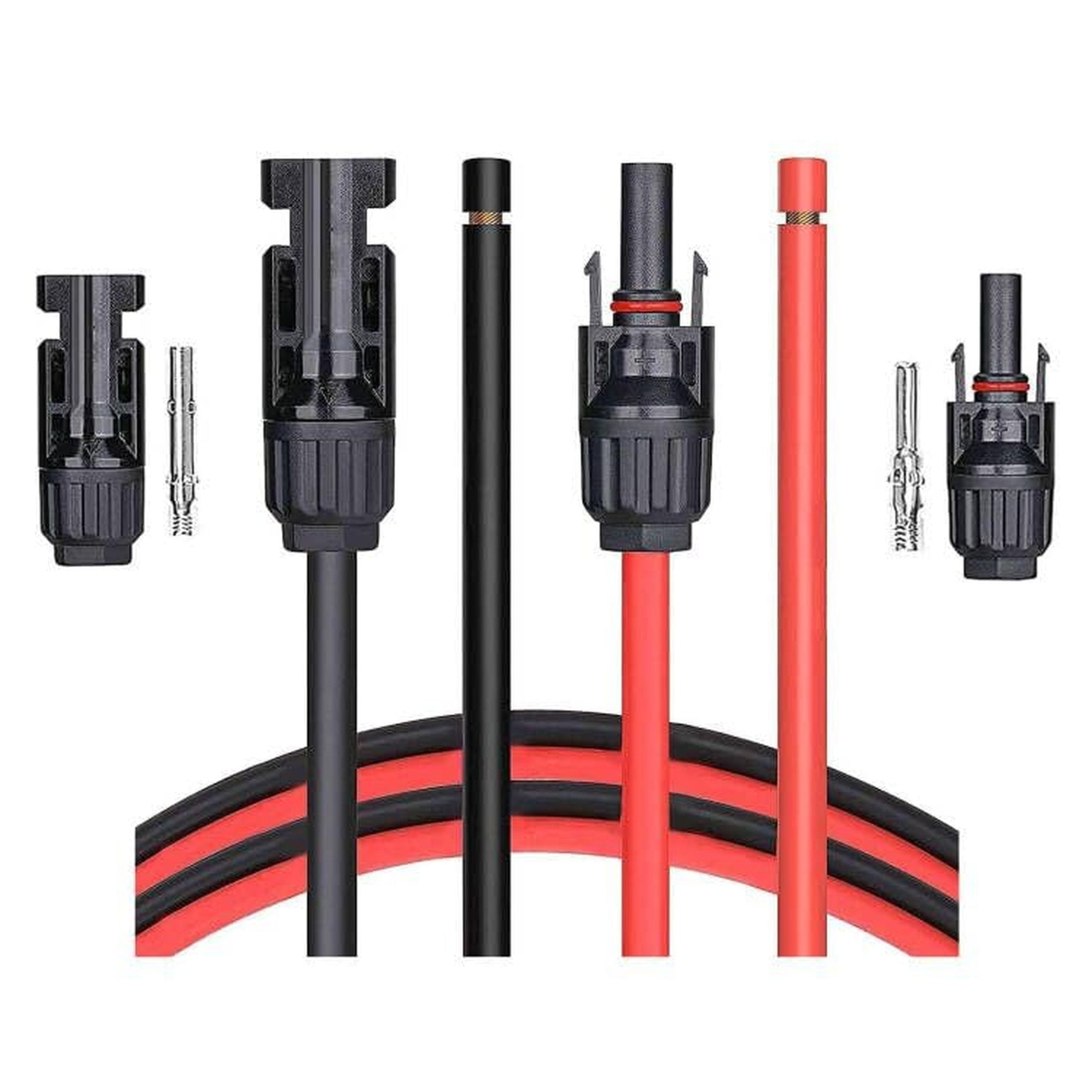 Solar Extension Cable Kit 11.5FT 12AWG with Weatherproof Connectors ...